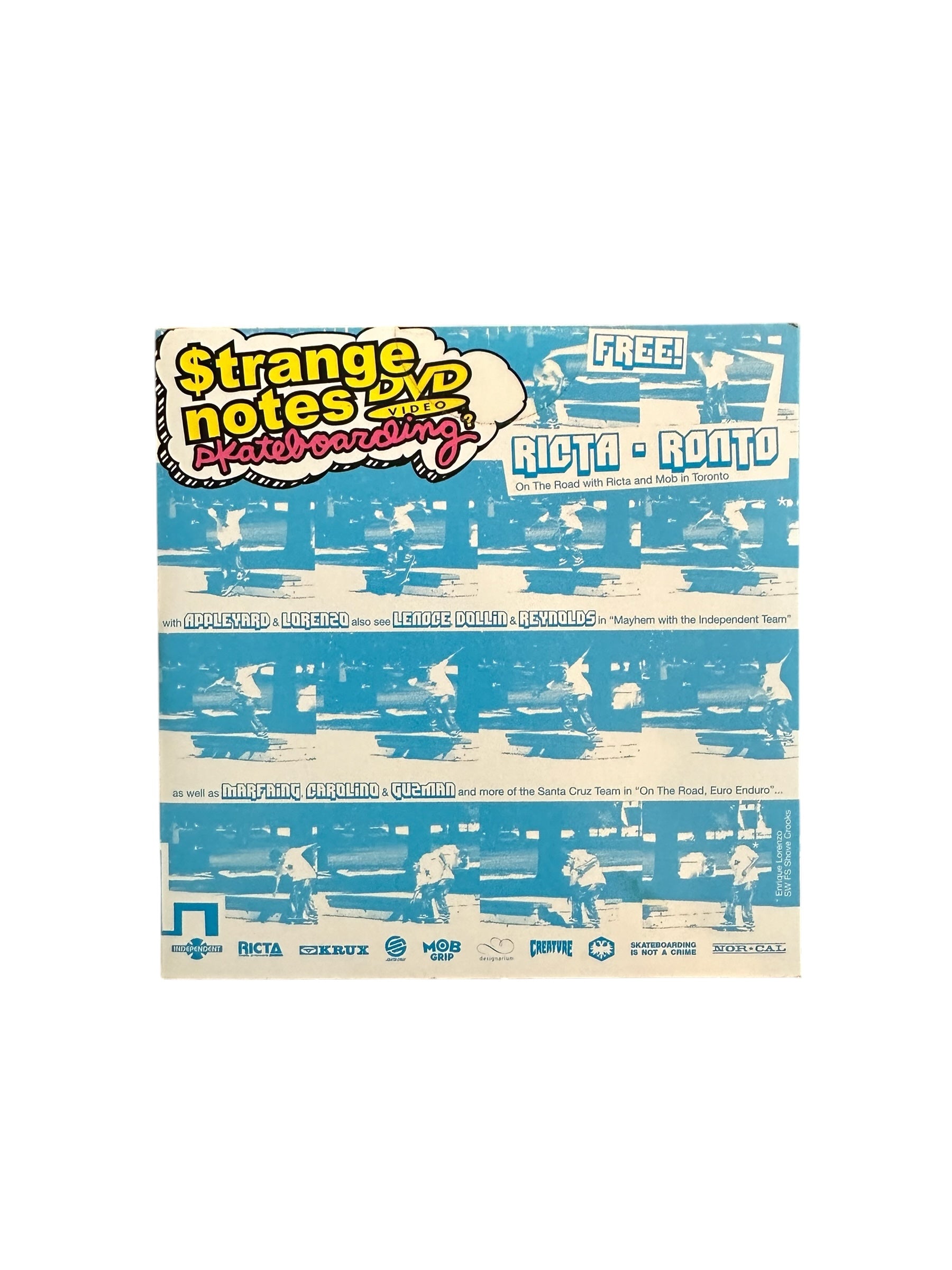 Strange notes Ricta Ronto – Krudco. Skateshop
