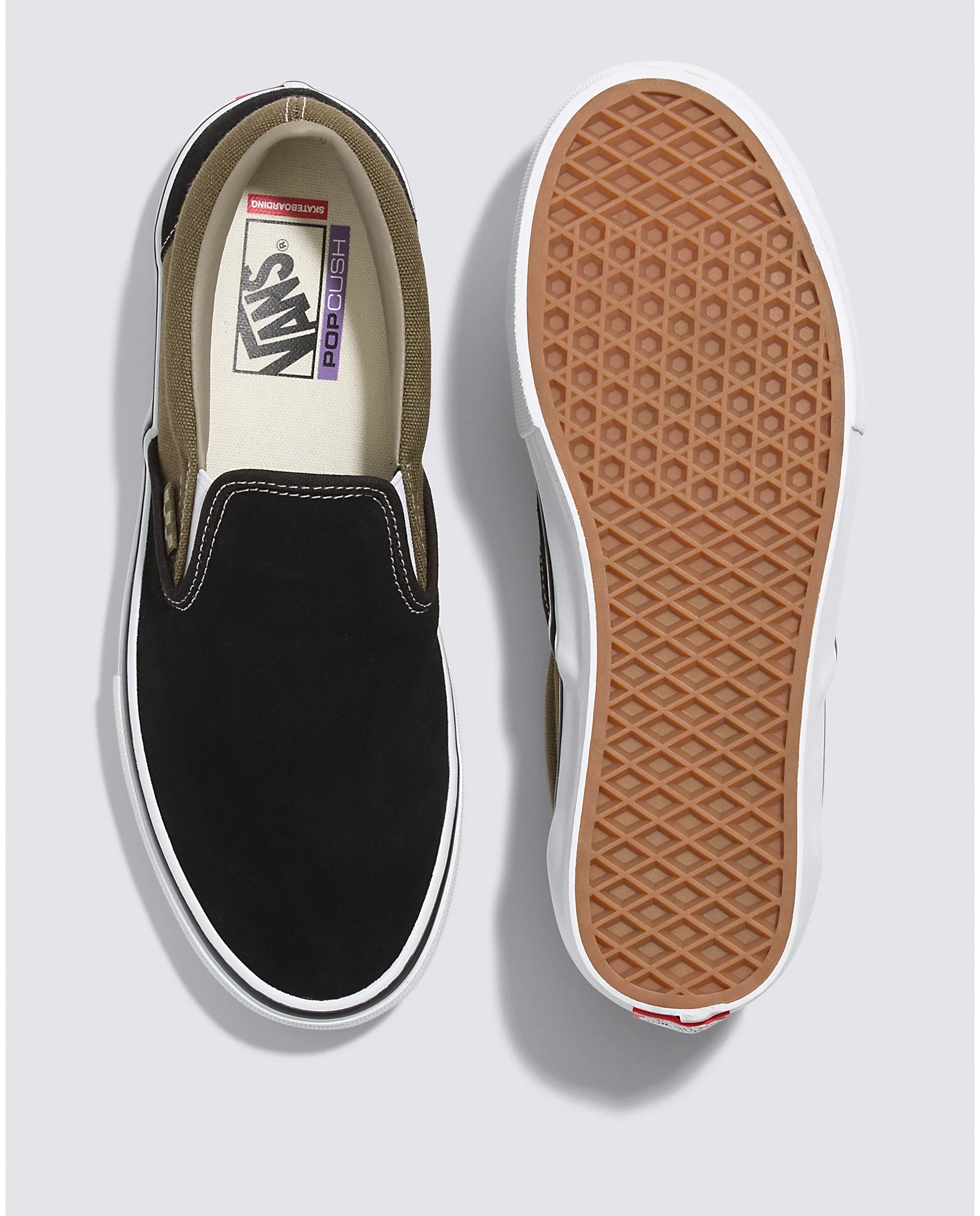 Vans SKATE SLIP-ON SHOE Black Olive – Krudco. Skateshop